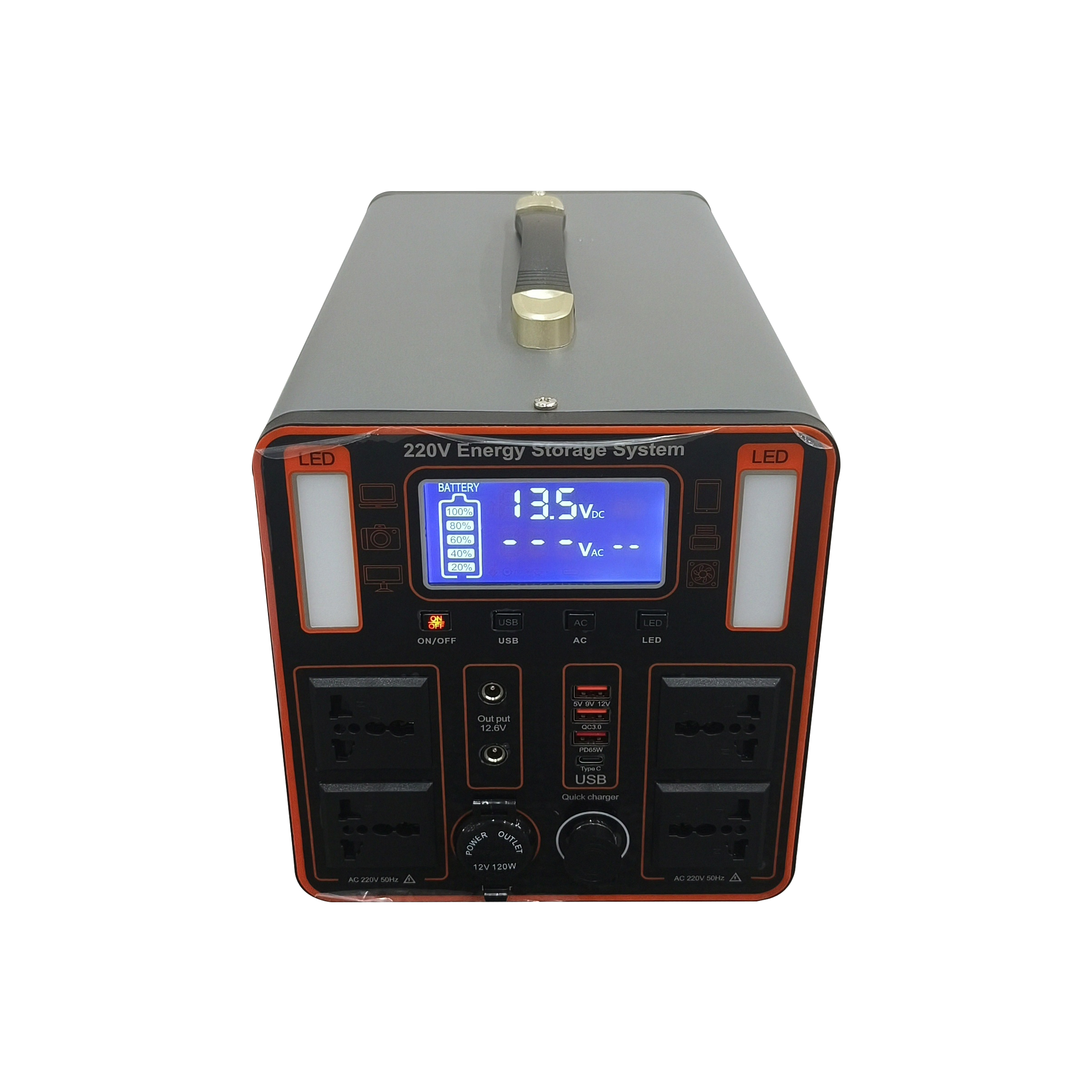 Portable Power Bank ( 1KW Battery + 1KW Inverter) 220 V - MasterOne